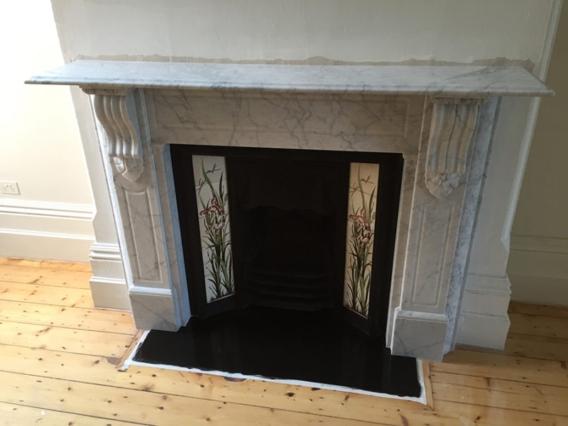 Victorian fully restored antique lintel fireplace – Hallett Stonemason