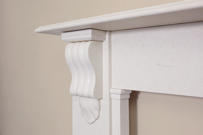 Victorian style lintel fireplace made of limestone – Hallett Stonemason